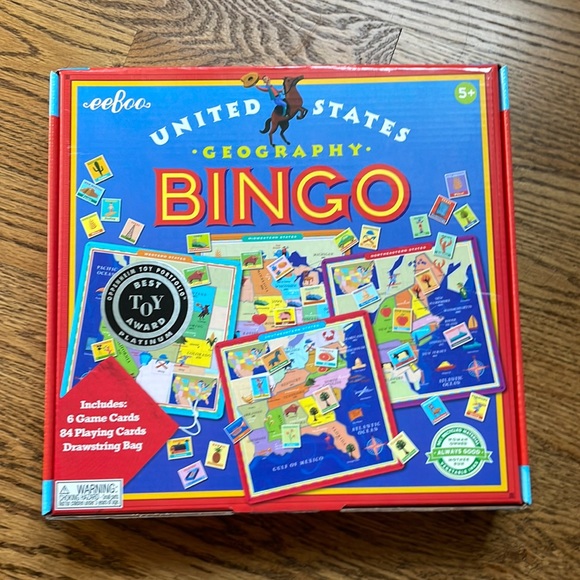 Toys | New Us Geography Bingo | Poshmark